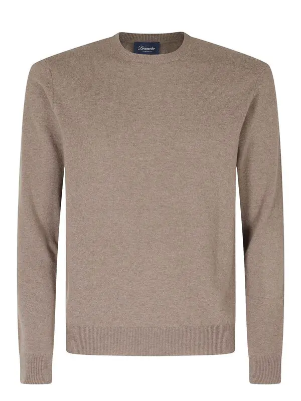 DRUMOHR Long-sleeved Crew-neck Shirt - Beige