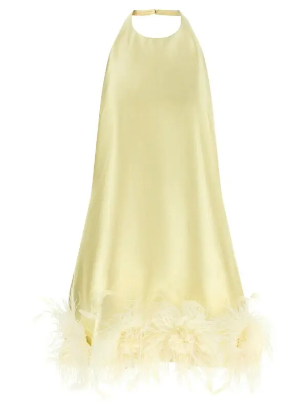 SELF-PORTRAIT Backless Dress - Yellow