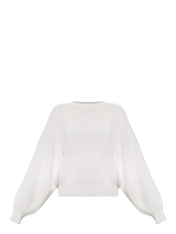 LISA YANG Veira Balloon-sleeve Knitted Sweater - Cream