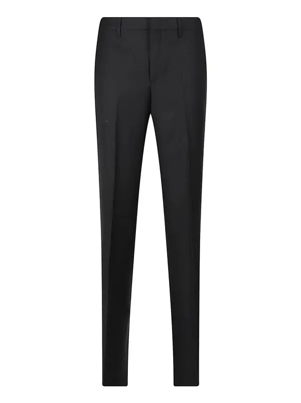 Tagliatore Tailored Trousers With Belt Loops - Black