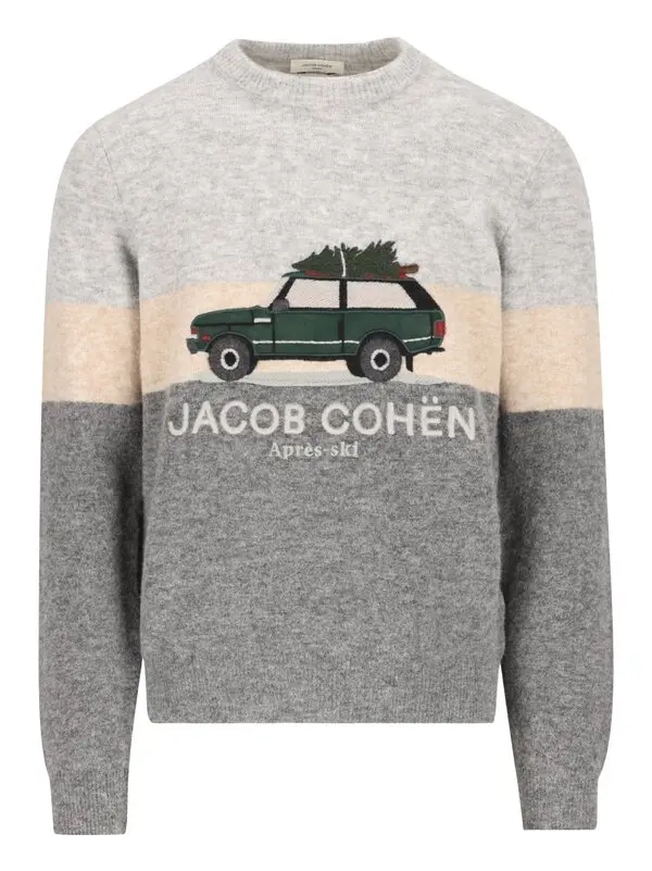 Jacob Cohen Après-ski Intarsia Sweater - Gray