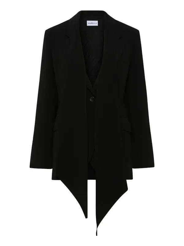 Marella Buttoned Blazer - Black