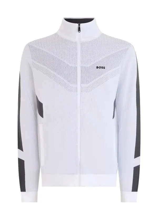 Hugo Boss Zip-up High Collar Sweatshirt - No