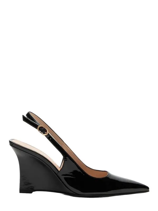 STUART WEITZMAN Vinnie Sling Wedge 85 - Black