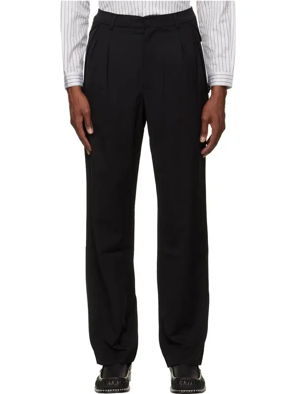 KIKO KOSTADINOV Mid-rise Casual Trousers - Black
