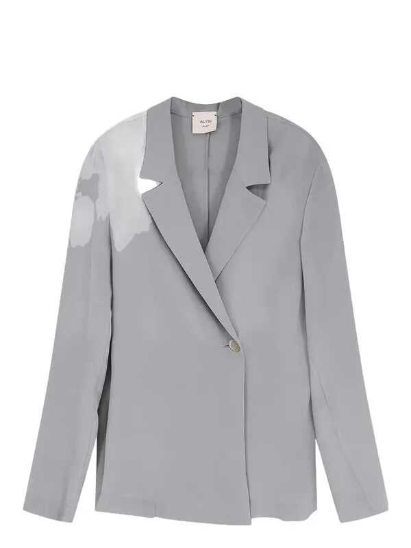 ALYSI Single-breasted Unlined Blazer - Grey