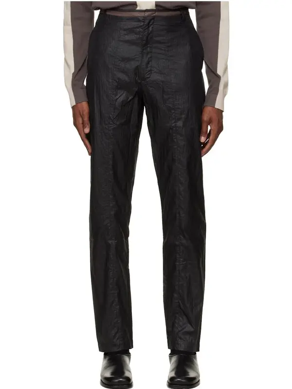KIKO KOSTADINOV High-waisted Slim Fit Trousers - Graphite