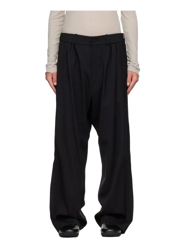 KIKO KOSTADINOV Casual Trousers With Belt Loops - Black