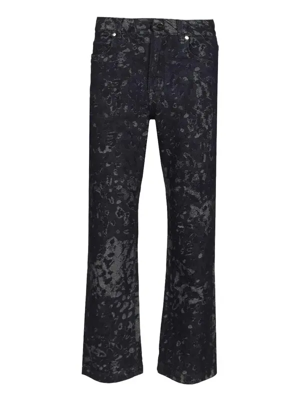 Fendi Falena Drops Jacquard Jeans - Blue