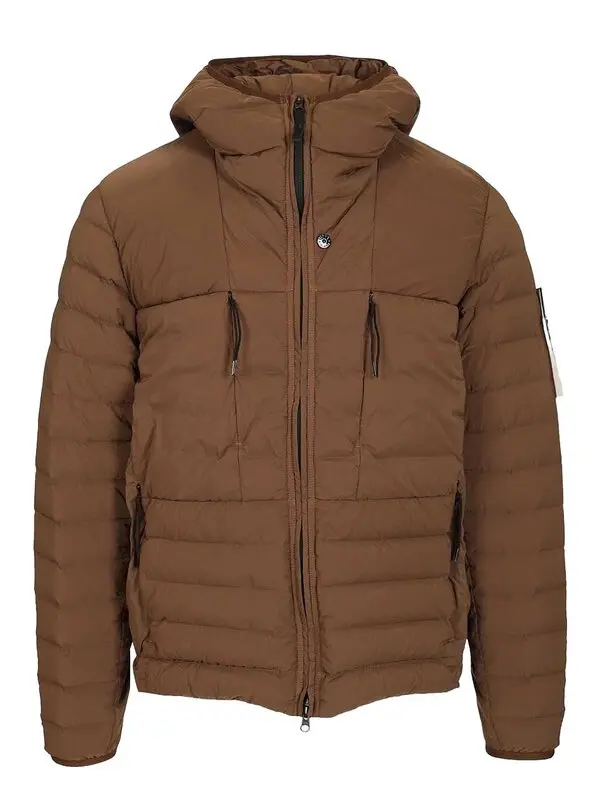 Stone Island David-tc Ghost Hooded Down Jacket - Multicolor