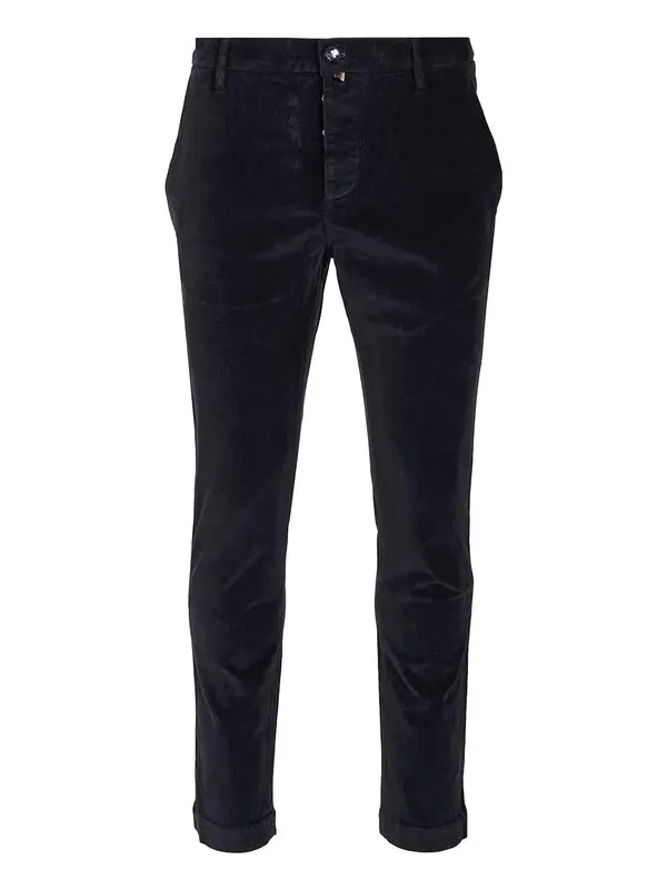Jacob Cohen Slim Fit Corduroy Trousers - Blue