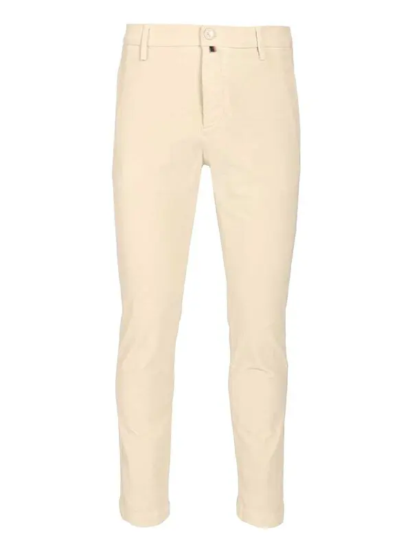 Jacob Cohen Slim Fit Corduroy Trousers - White