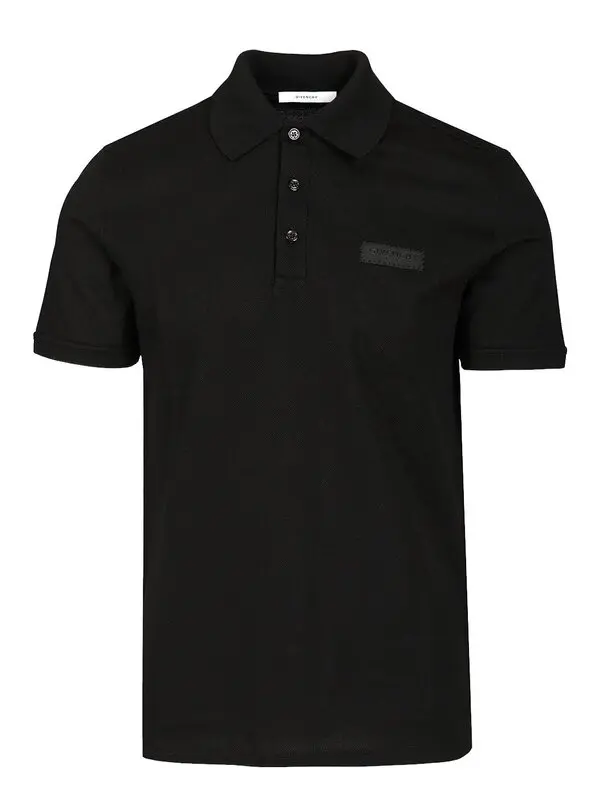 Givenchy Regular Fit Short-sleeved Polo Shirt - Black