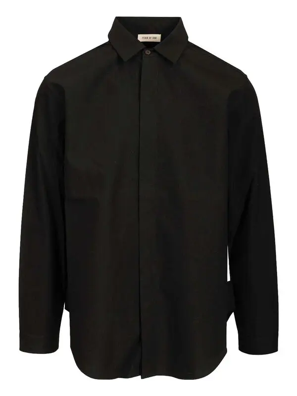 Fear Of God Cotton And Wool Shirt - Black