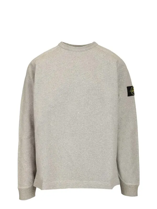 Stone Island Grey Melange Sweatshirt - Gray