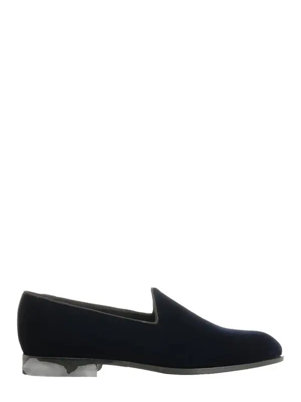 Tagliatore Velvet Moccasins - Blue