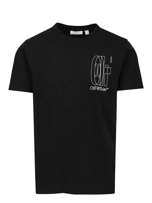 Off-White Outline Double Arrow Slim T-shirt - Black