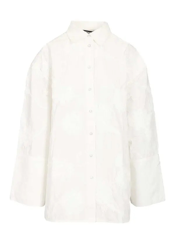 ROTATE BY BIRGER CHRISTENSEN Oversized Shirt - White