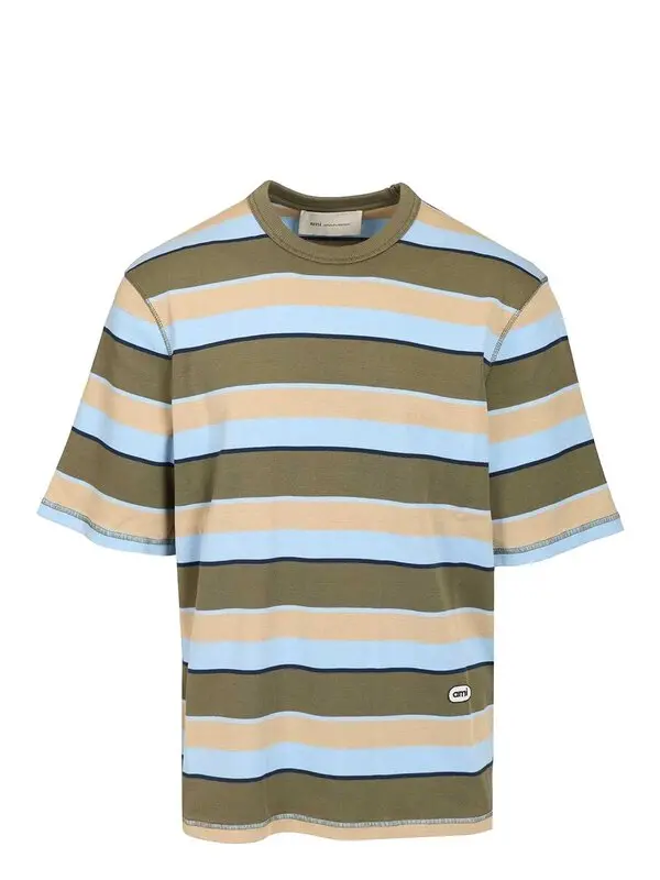 AMI Paris Crew Neck T-shirt - Multicolor