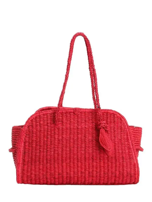 Jacquemus Le Turismo Raphia Shoulder Bag - Red
