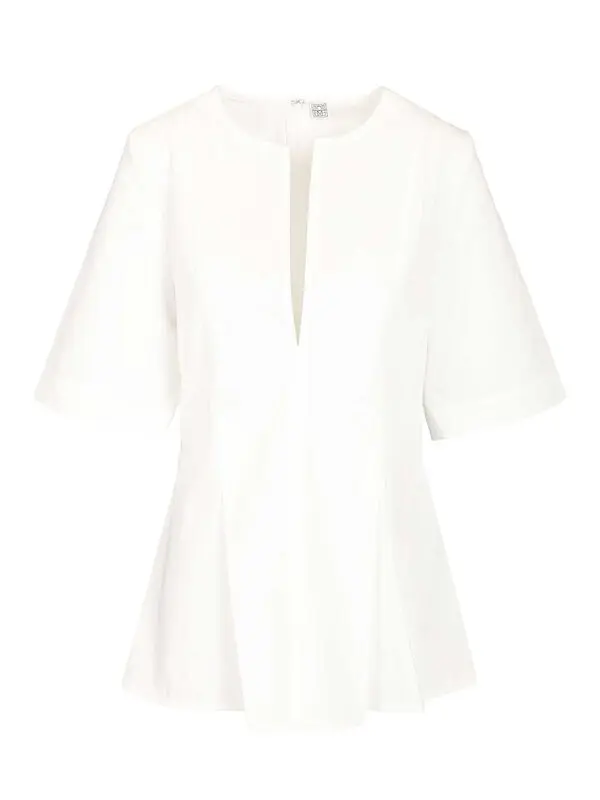 TOTEME Tailored Top With Sculptural Seams - White