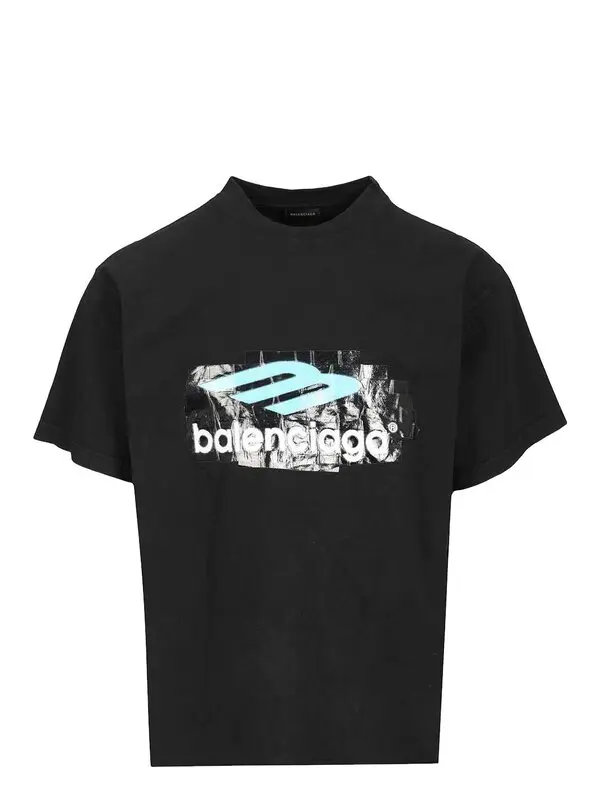 Balenciaga Oversized T-shirt - Blue