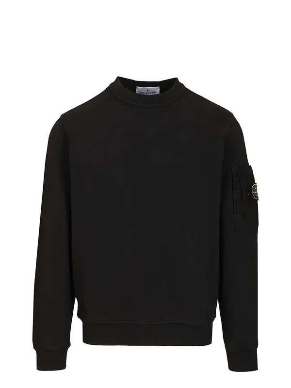 Stone Island Crewneck Sweatshirt - Black