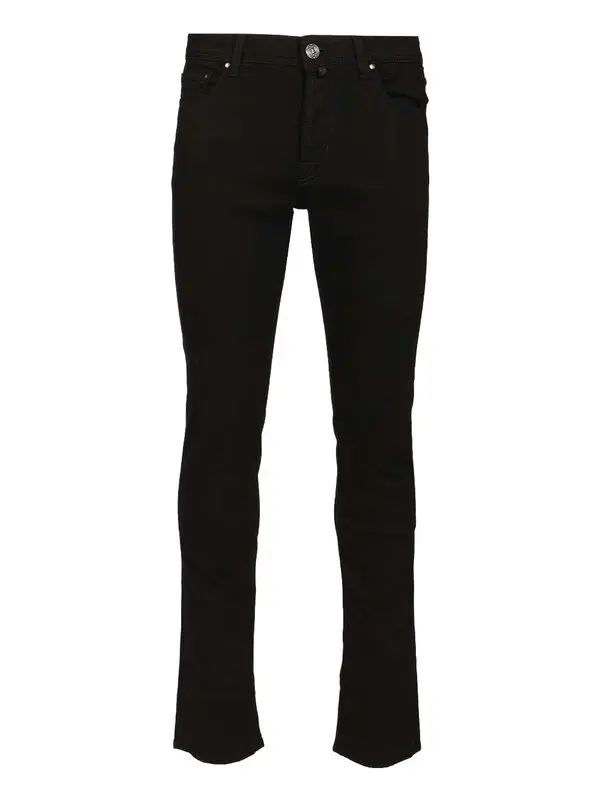 Jacob Cohen Bard Five-pocket Stretch Jeans - Black