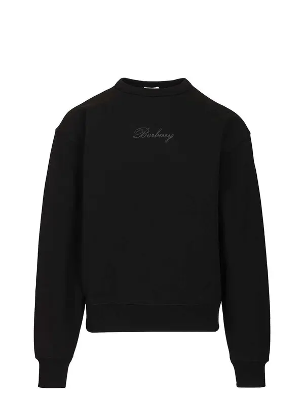 Burberry Cotton Sweatshirt - Black
