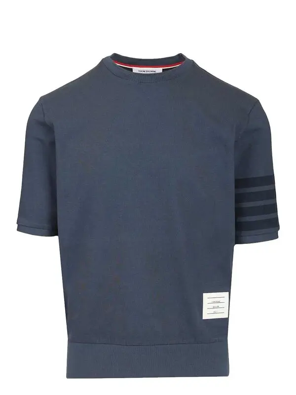 Thom Browne 4 Bar T-shirt - Blue