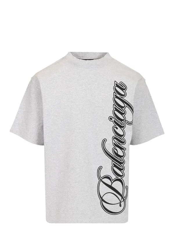 Balenciaga Cursive T-shirt - Gray