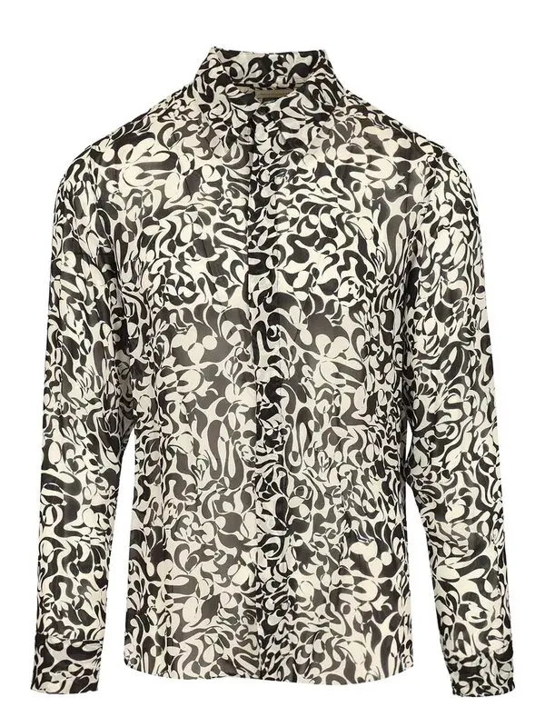 Dries Van Noten Carvies Viscose Shirt - Black