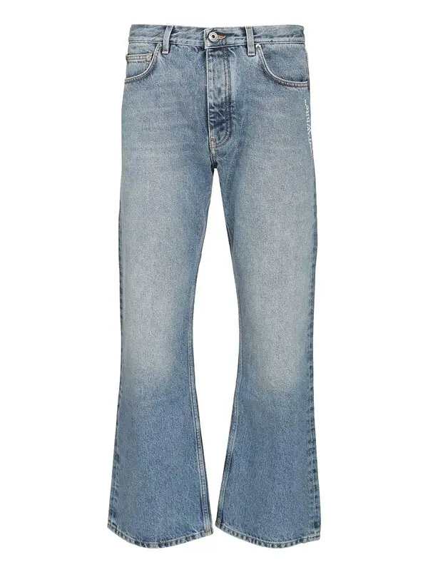 Off-White Half Arrow Print Jeans - Blue