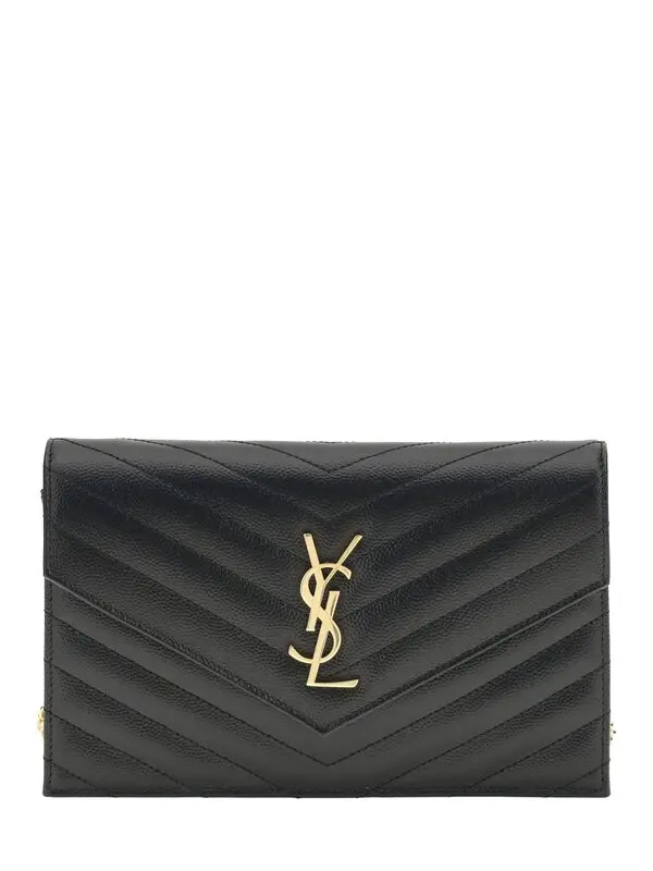 Saint Laurent Cassandre Mini Shoulder Bag - Black