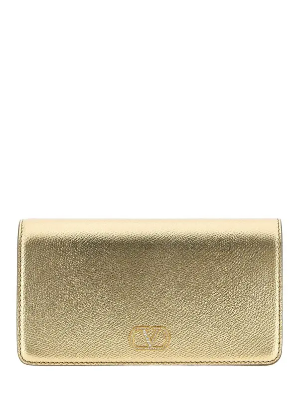 Valentino Garavani Vlogo Signature' Mini Crossbody Bag - Gold