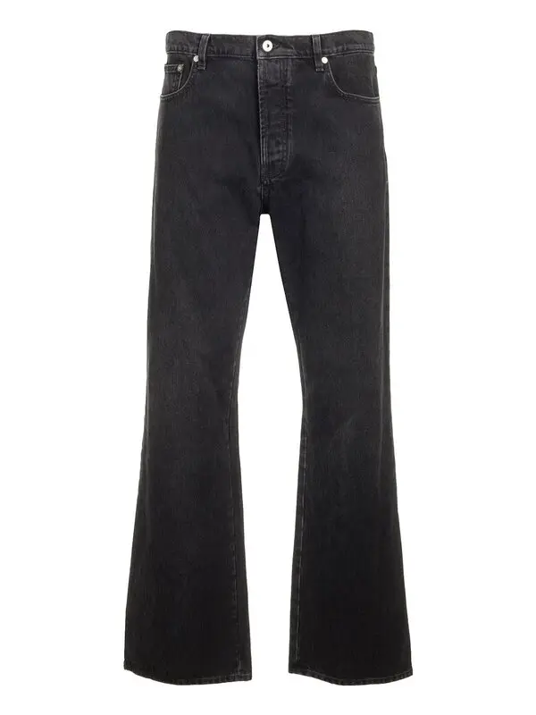 Off-White Relaxed Fit Diag Jeans - Black