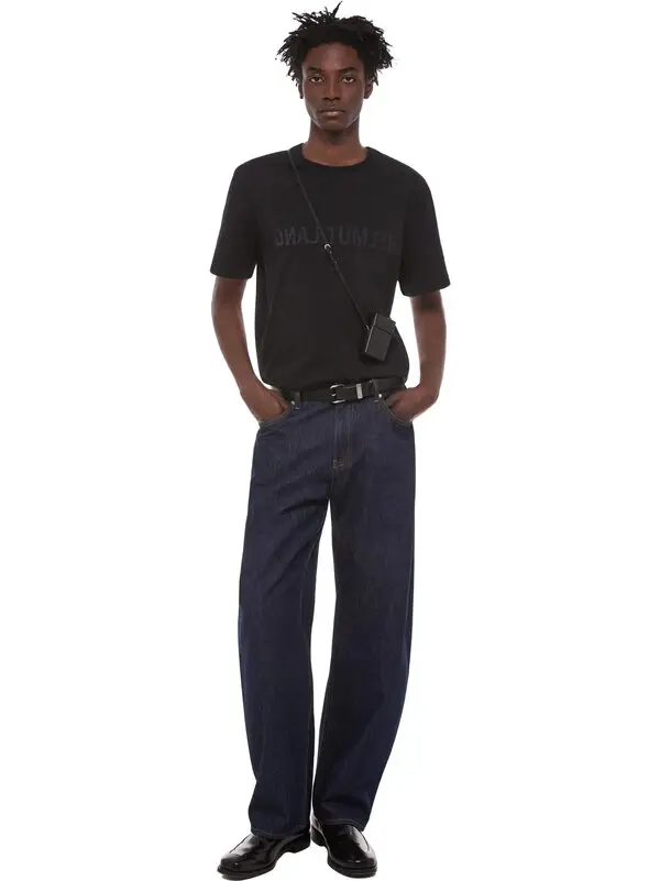 Helmut Lang Reverse Logo Tee - Black