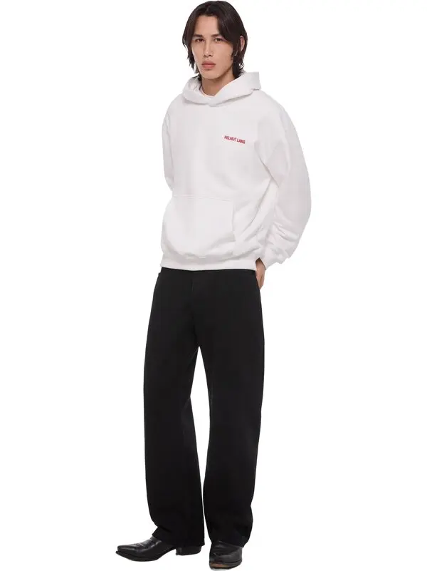 Helmut Lang Horse Race Hoodie - Optic White