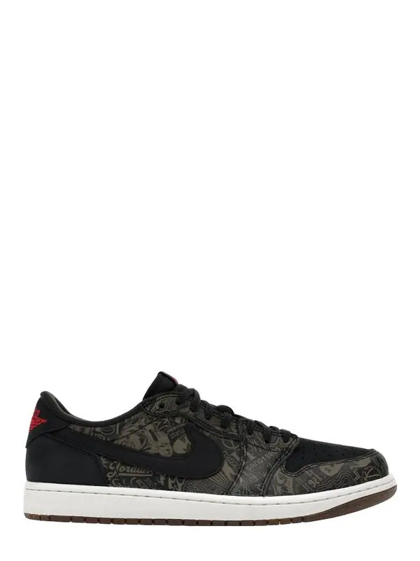 JORDAN 1 Retro Low Og Laser - Black/university Red/palomino