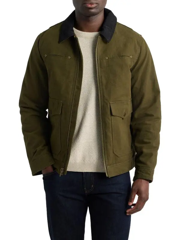 Pendleton Carson City Cotton Canvas Ranch Jacket - Dark Olive