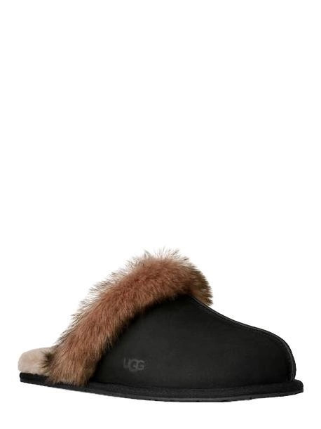 UGG Scuffette Nubuck Leather Slipper - Black