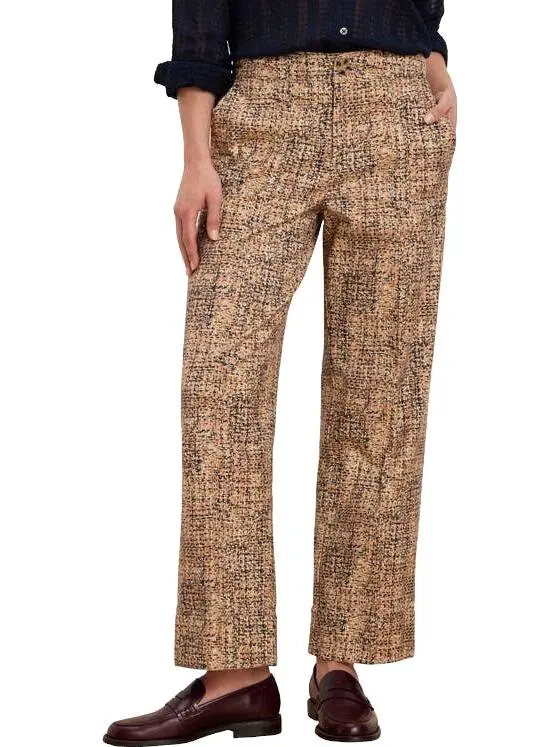 NIC+ZOE Clarendon Tweed Cuffed Pants - Neutral Multi