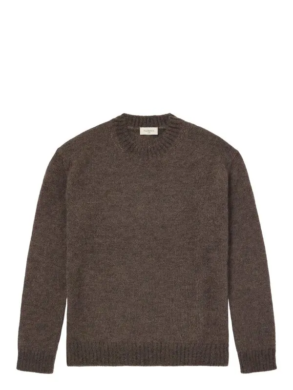 PIACENZA CASHMERE 1733 Mohair And Silk-blend Sweater - Brown