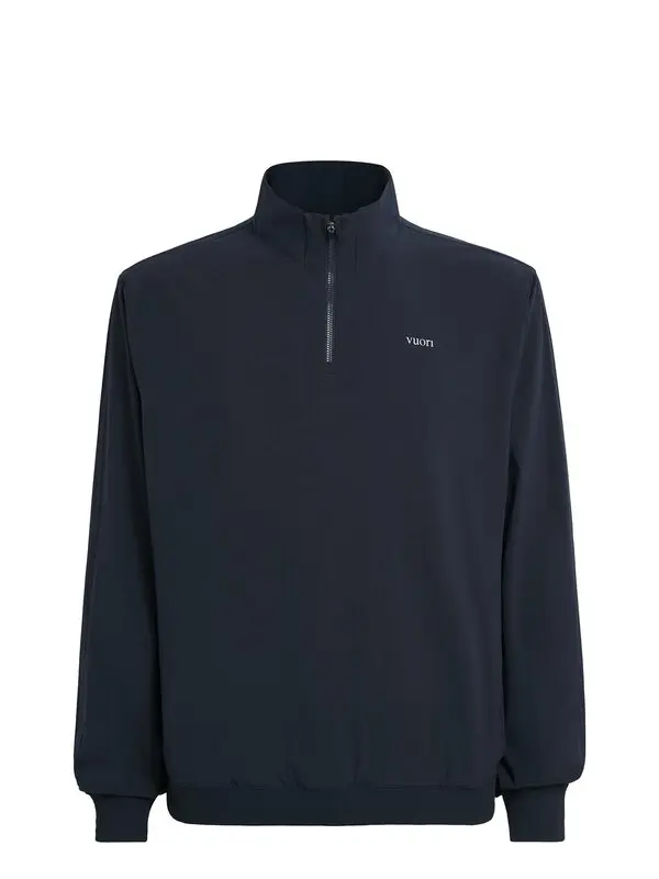 Vuori Venture Quarter Zip Jacket - Navy