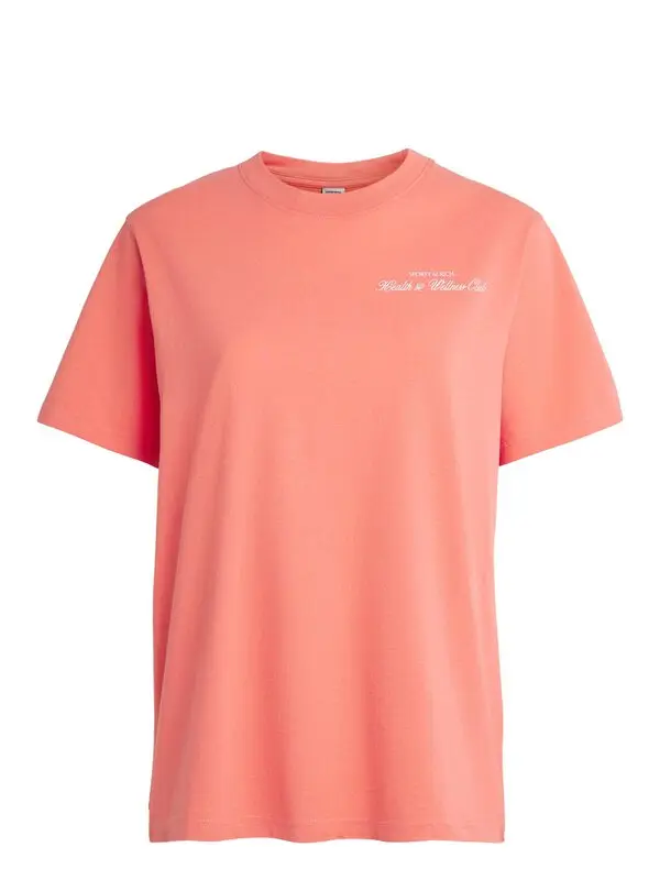 SPORTY & RICH Cotton Graphic T-shirt - White