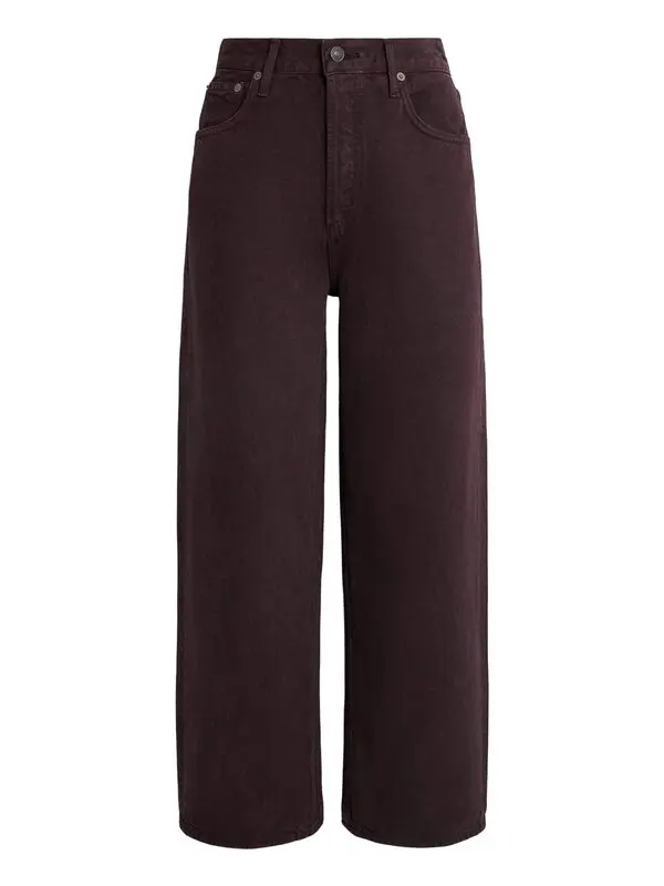 AGOLDE Ren Wide-leg Jeans - Brown