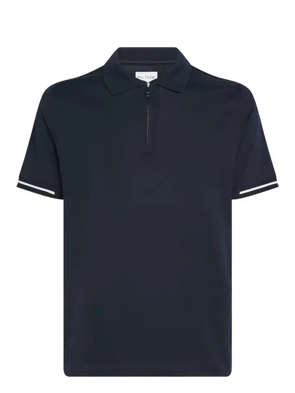 Pal Zileri Cotton Polo Shirt - Navy