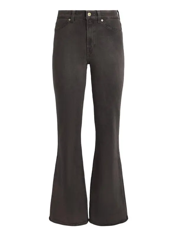 7 For All Mankind Coated Bootcut Jeans - Brown