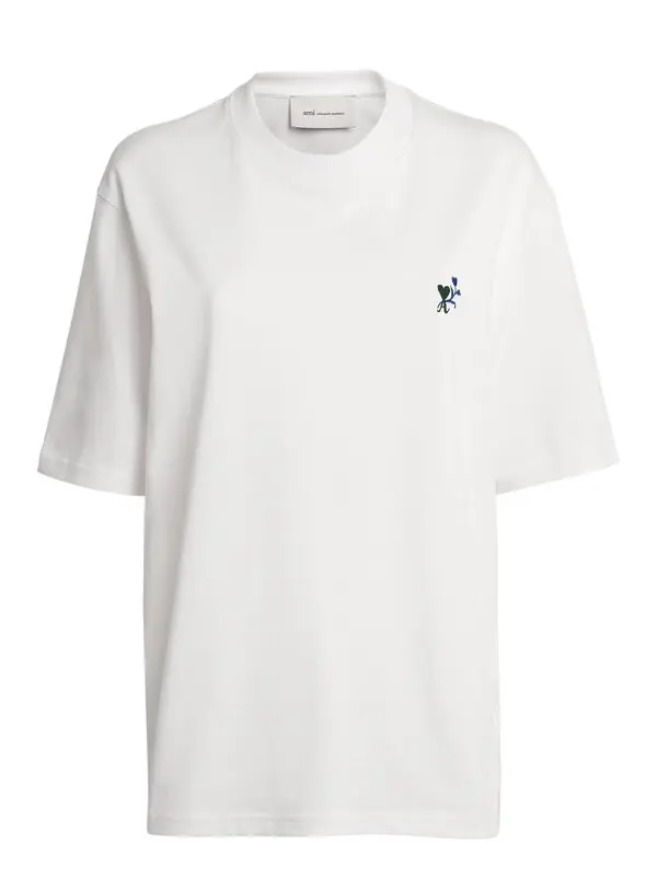 AMI Paris De Coeur Tulip T-shirt - White