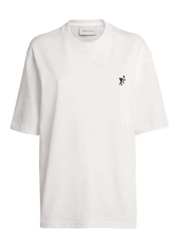 AMI Paris De Coeur Tulip T-shirt - White